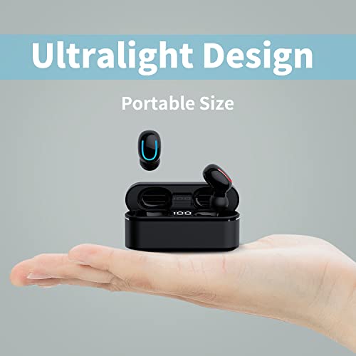 Wireless Earbuds Bluetooth 5.1 True Wireless Earbuds with Microphone, Noise Cancelling Wireless Ear Buds,Smallest Earbuds for Android,iOS,Ear pods Wireless Earbuds,audifonos Bluetooth inalambricos