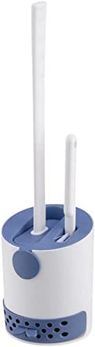 Toilet Brush Soft Silicone Heads Toilet Cleaning Brush Multifunction Long Handle Wc Brushes Bathroom Accessoires Set Home Cleaning Tool Bathroom Toilet Brush Holder Furniture (Color : Blue)