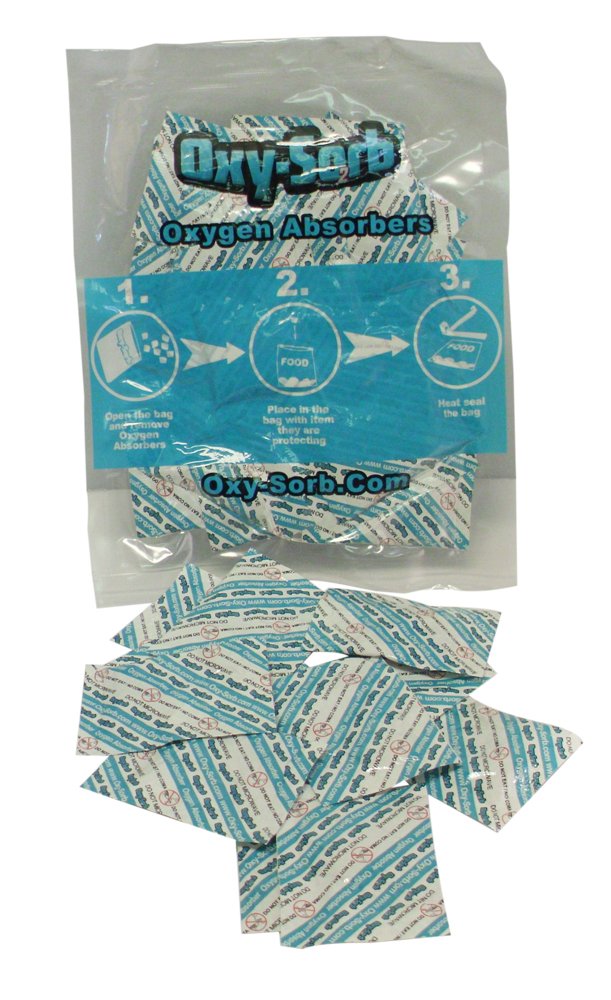 Oxy-Sorb 25-Pack Oxygen Absorber, 500cc