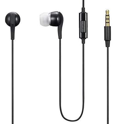 Wired Earphones Headphones Handsfree Mic 3.5mm Headset Earbuds Earpieces Microphone Compatible with TCL 20S, 20 SE, Pro 5G