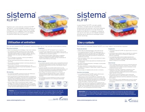 Sistema 1600 KlipIt Collection Rectangle Food Storage Container 33.8 oz