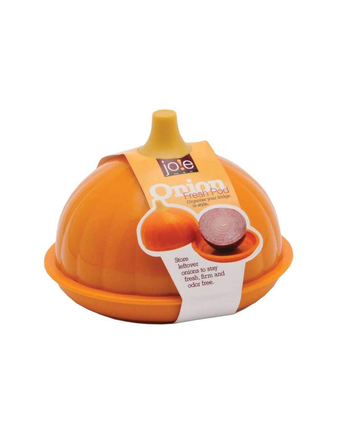 MSC International Joie Fresh Pod Onion Storage Container, Keeps Leftover Half Flavorful and Firm in Fridge, Reusable Kitchen Gadget, BPA Free, Dishwasher Safe