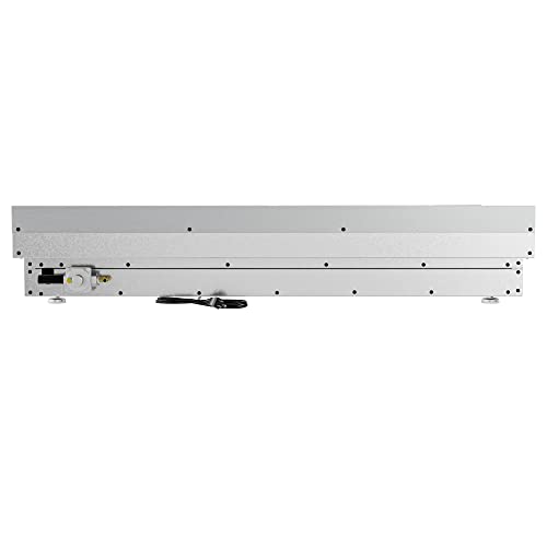 KoolMore KM-HGRT48-SS 48 Inch Natural Gas Range-Top with 8 Sealed Italian, Stainless-Steel Stovetop Knobs, Edge Cast Iron Cooking Grates, Electronic Ignition, 48" (8 Burners), Silver