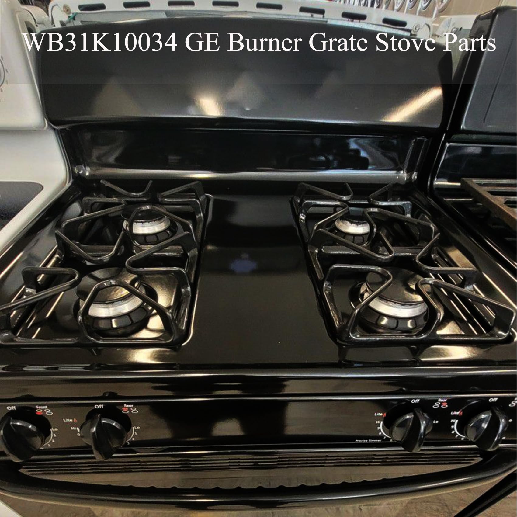 WB31K10034 Grate Replacement Parts For GE Burner Grate Stove Parts General Electric Gas Range Parts Stove Surface Top Grate Cast Iron Rack 1 Pack