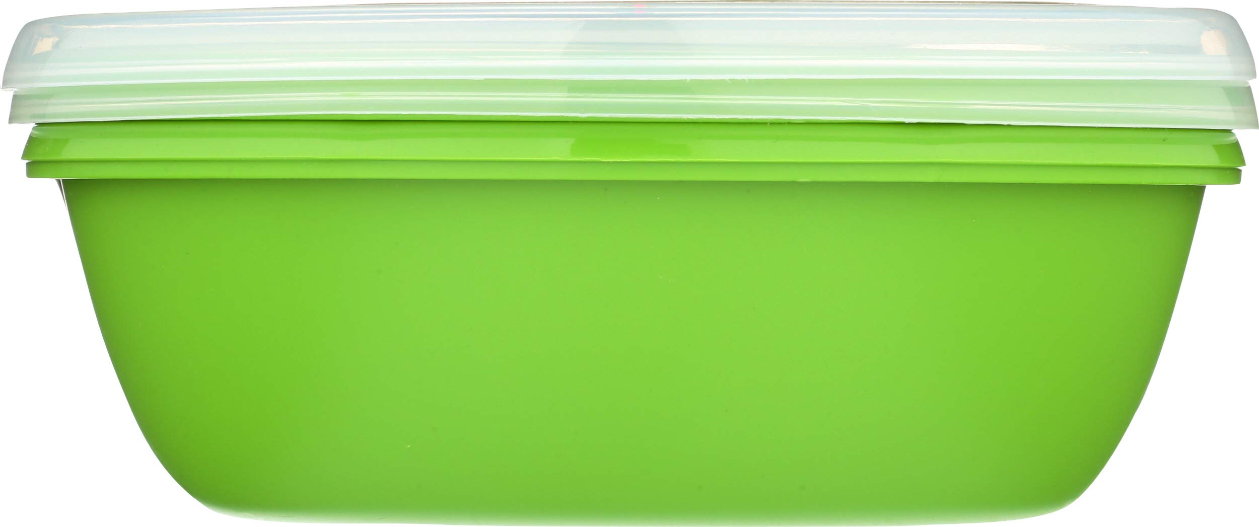 Preserve Dishwasher Safe BPA Free Sandwich Food Storage Container Made from Recycled Plastic in the USA, Set of 2, Apple Green