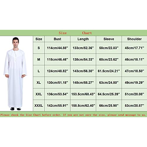 Stand Solid Arab Men's Color Robe Collar Muslim Middle Muslim Clothes Hijab Dress for Women Style (Black, S)