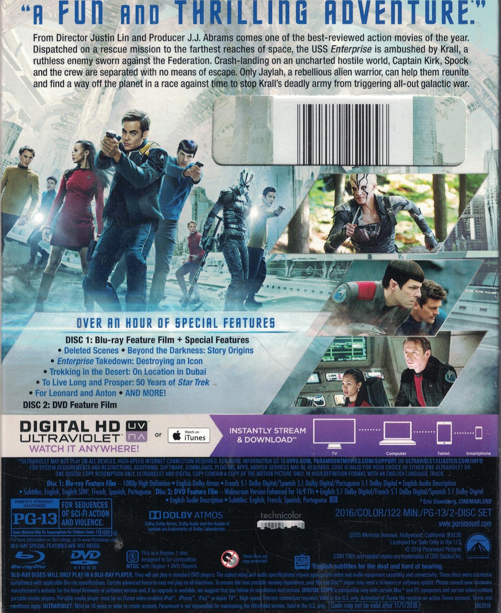 Star Trek Beyond (BD/DVD/Digital HD Combo)