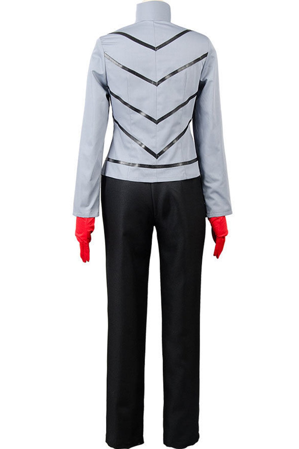 Ya-cos Persona 5 Protagonist Joker Cosplay Costume Coat Suit Jacket Outfit Top Attire Dress Up,Black,Small