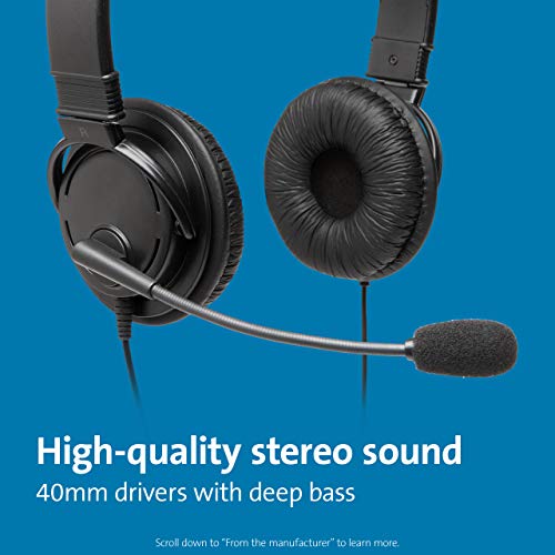 Kensington USB Hi-Fi Headphones with Microphone (K97601WW)