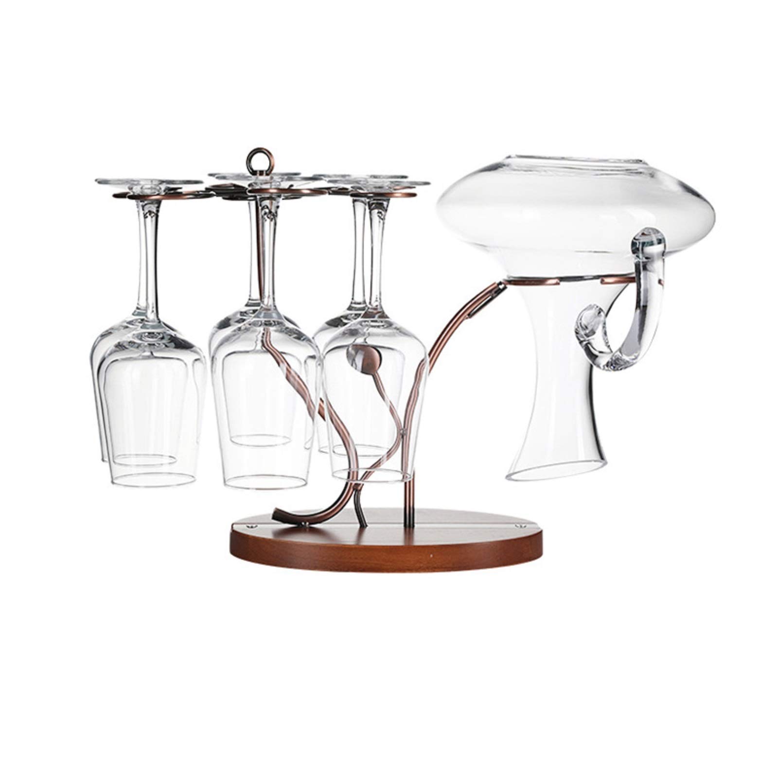 NILICAN Can Be Placed Decanter Wine Glass Holder Kitchen Living Room Bar Metal Free-standing Desktop Tableware Storage Rack Glasses Frame Drying System