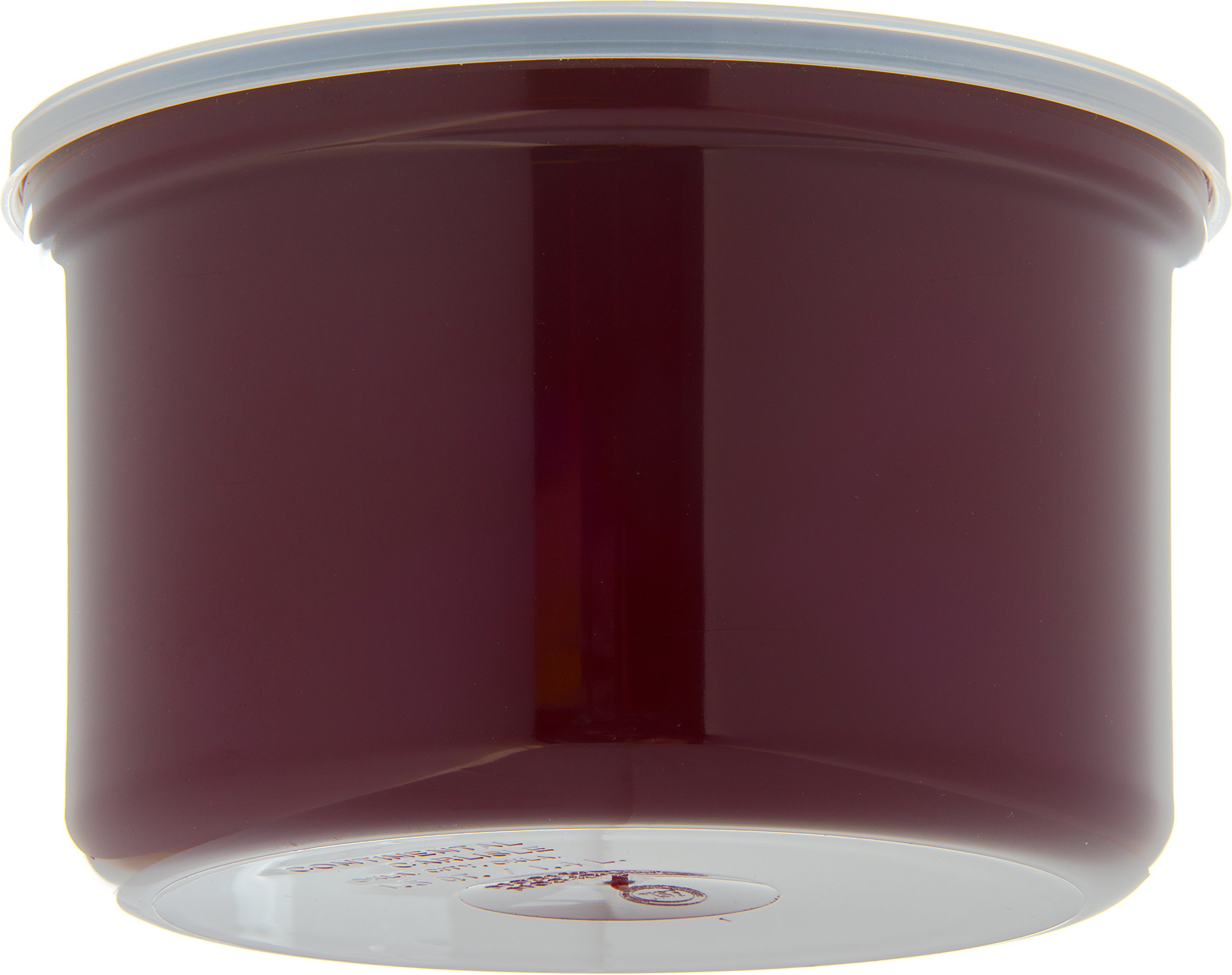 Carlisle FoodService Products Classic Round Storage Container Crock with Lid for Kitchen, Restaurants, Home, Plastic, 1.5 Quarts, Brown, (Pack of 6)