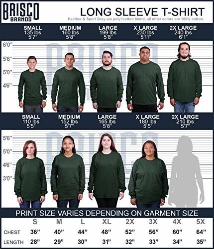 Brisco Brands Crap Handicap Wheelchair Disabled Long Sleeve Tshirt Men Women Forest Green