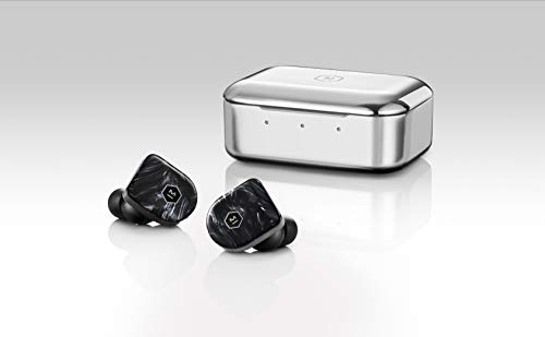 MASTER & DYNAMIC MW07 Plus True Wireless Earphones - Noise Cancelling with Mic Bluetooth, Lightweight in-Ear Headphones - Black Quartz