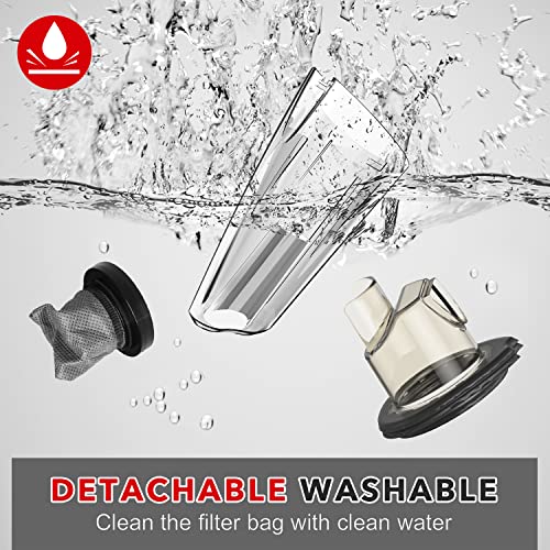 whall Handheld Vacuum Cordless, 8500PA Strong Suction Hand Held Vacuum Cleaner with LED Light, Lightweight Mini Car Vacuum Cordless Rechargeable, Portable Hand Vacuum Wet Dry for Car, Home and Pet