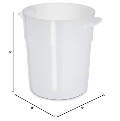 3.5 Quart Plastic Dough Rising Bucket and Storage Container with Lid