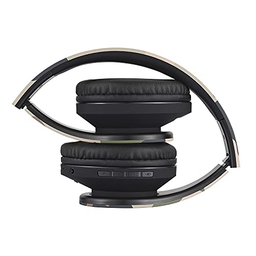 PowerLocus Kids Headphones Over-Ear, Bluetooth Wireless Headphones for Kids,with Microphone, Safe 85DB Volume Limited, Foldable with Carry Case, Audio Cable, Micro SD mode for Online Classes,PC,Phones