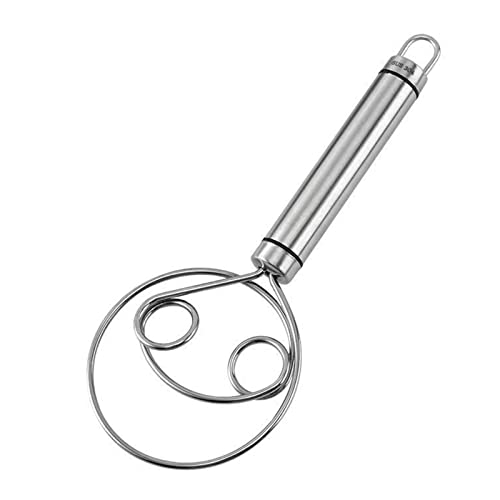 Stainless Steel Flour Coil Stirrer Beater Durable and Easy Cleaning Tool for Whisking Beating & Stirring Egg