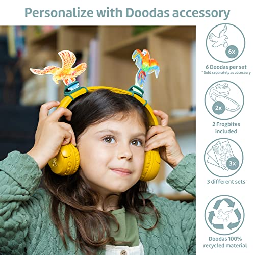 POGS Kids Wired Headphones | The Elephant | Foldable and Durable Headphones for Kids 3+ with Volume Control, Microphone, Volume Limiter 85 dB | Music-Sharing Function | (3.2ft, 3.5mm)