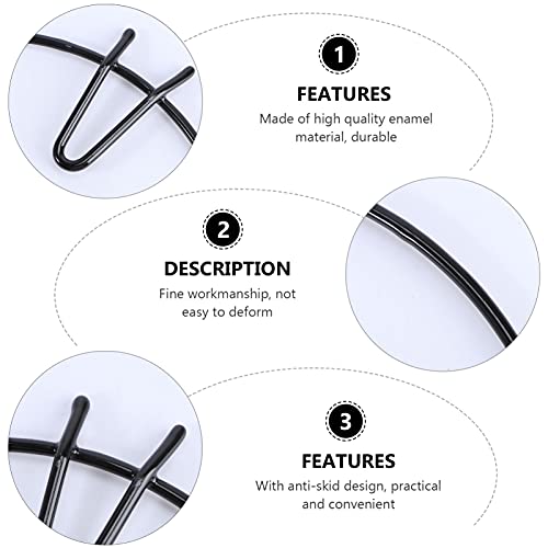 SOLUSTRE 6 Pcs Milk pan stand gas stove pan support gas ring trivet pot stovetop grate rack stove top hob replacement grill grates Kitchen Accessories bracket ring Gas stoves enamel