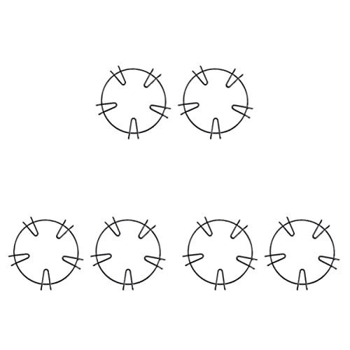 SOLUSTRE 6 Pcs Milk pan stand gas stove pan support gas ring trivet pot stovetop grate rack stove top hob replacement grill grates Kitchen Accessories bracket ring Gas stoves enamel