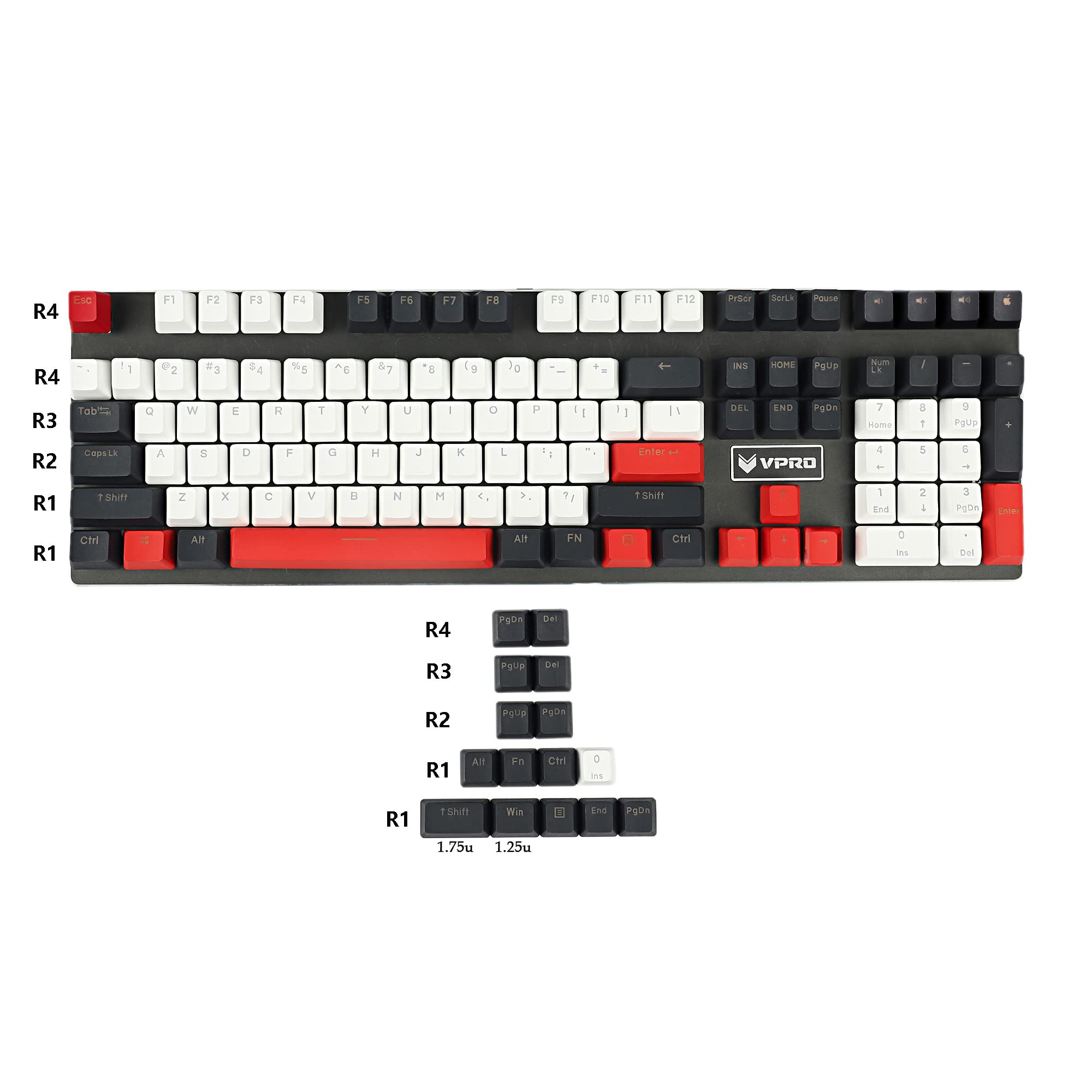 108 122 Double Shot Backlit Olivia Keycaps PBT Shine Through OEM Profile Keycap for MX Mechaniccal Keyboard 61 68 84 87 104 (P5 122)