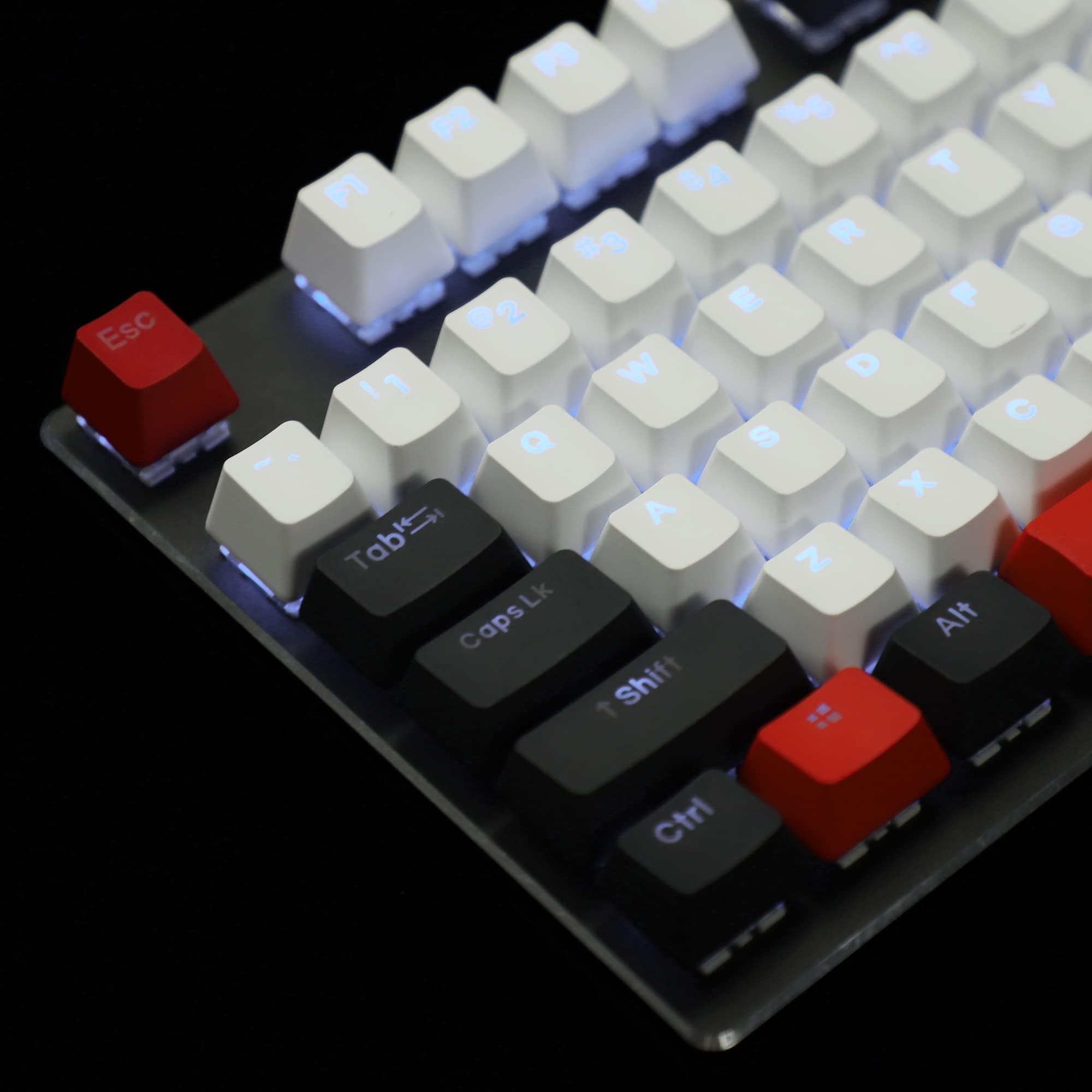 108 122 Double Shot Backlit Olivia Keycaps PBT Shine Through OEM Profile Keycap for MX Mechaniccal Keyboard 61 68 84 87 104 (P5 122)