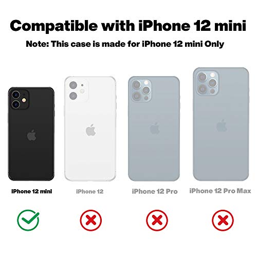 OTOFLY Compatible with iPhone 12 Mini Case 5.4 inch(2020),[Silky and Soft Touch Series] Premium Soft Liquid Silicone Rubber Full-Body Protective Bumper Case for iPhone 12 Mini (Teal)