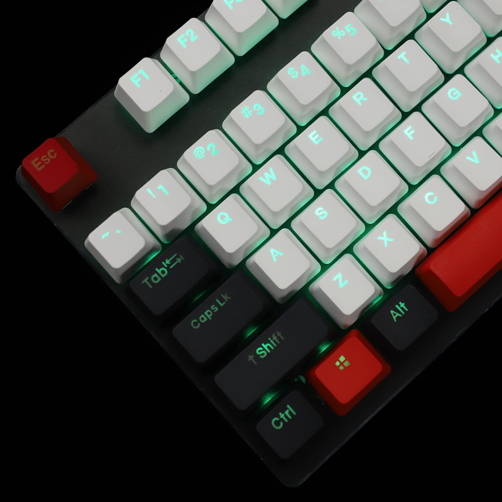 108 122 Double Shot Backlit Olivia Keycaps PBT Shine Through OEM Profile Keycap for MX Mechaniccal Keyboard 61 68 84 87 104 (P5 122)