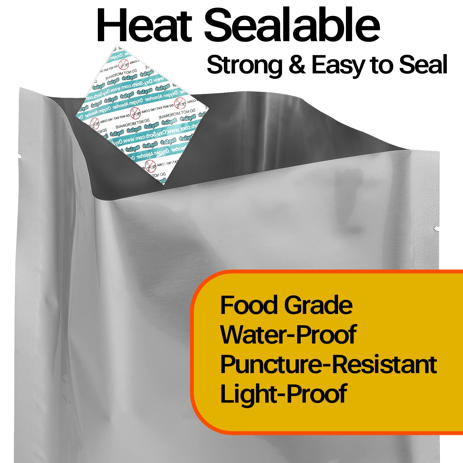 Dry-Packs 30-1 Gallon Mylar Bags & Oxygen Absorbers for Dried Food & Long Term Storage by Dry-Packs®!