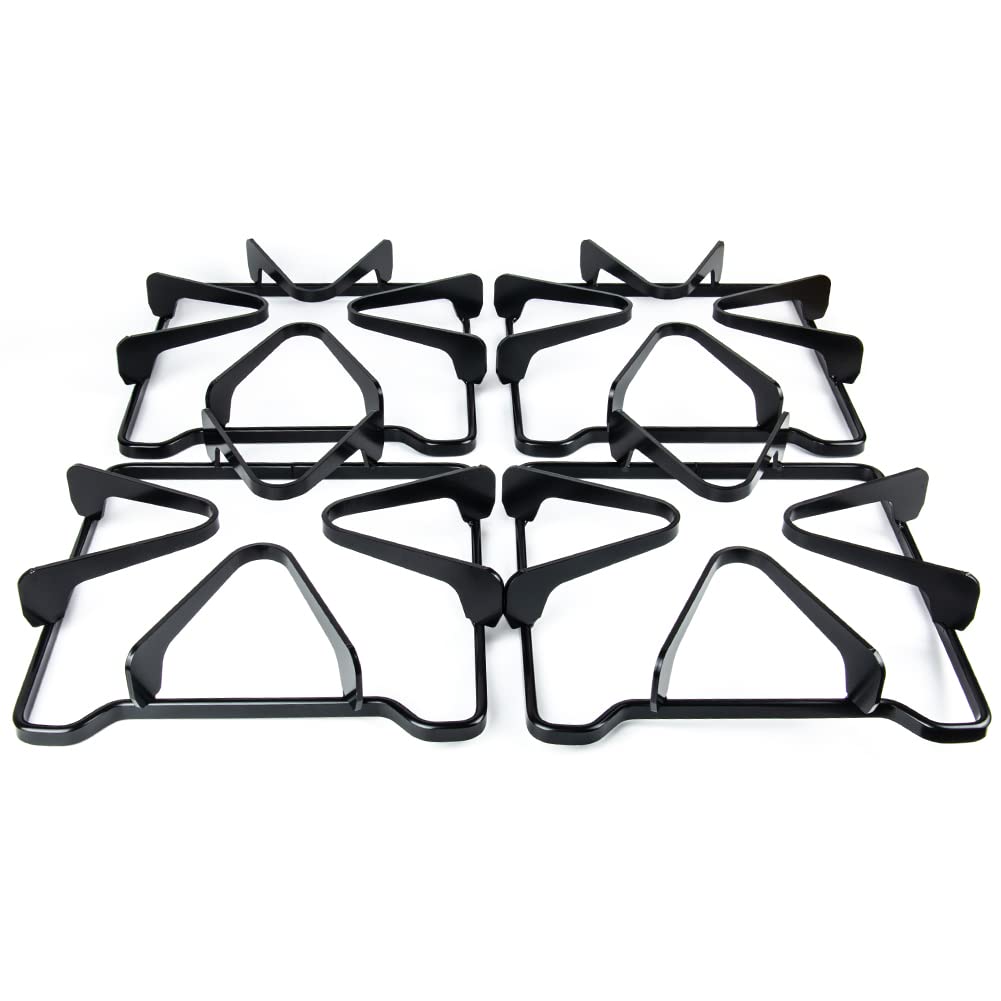 8053458 4 Pack of Gas Range Burner Cooking Grate for Compatible with Whirlpool WPW10268483 W10268483 8053580 AP6018155 PS11751457