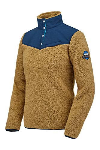 Spyder Active Sports Womens Vista Snap Pullover, Camel, Medium
