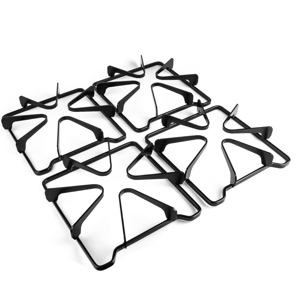 8053458 4 Pack of Gas Range Burner Cooking Grate for Compatible with Whirlpool WPW10268483 W10268483 8053580 AP6018155 PS11751457