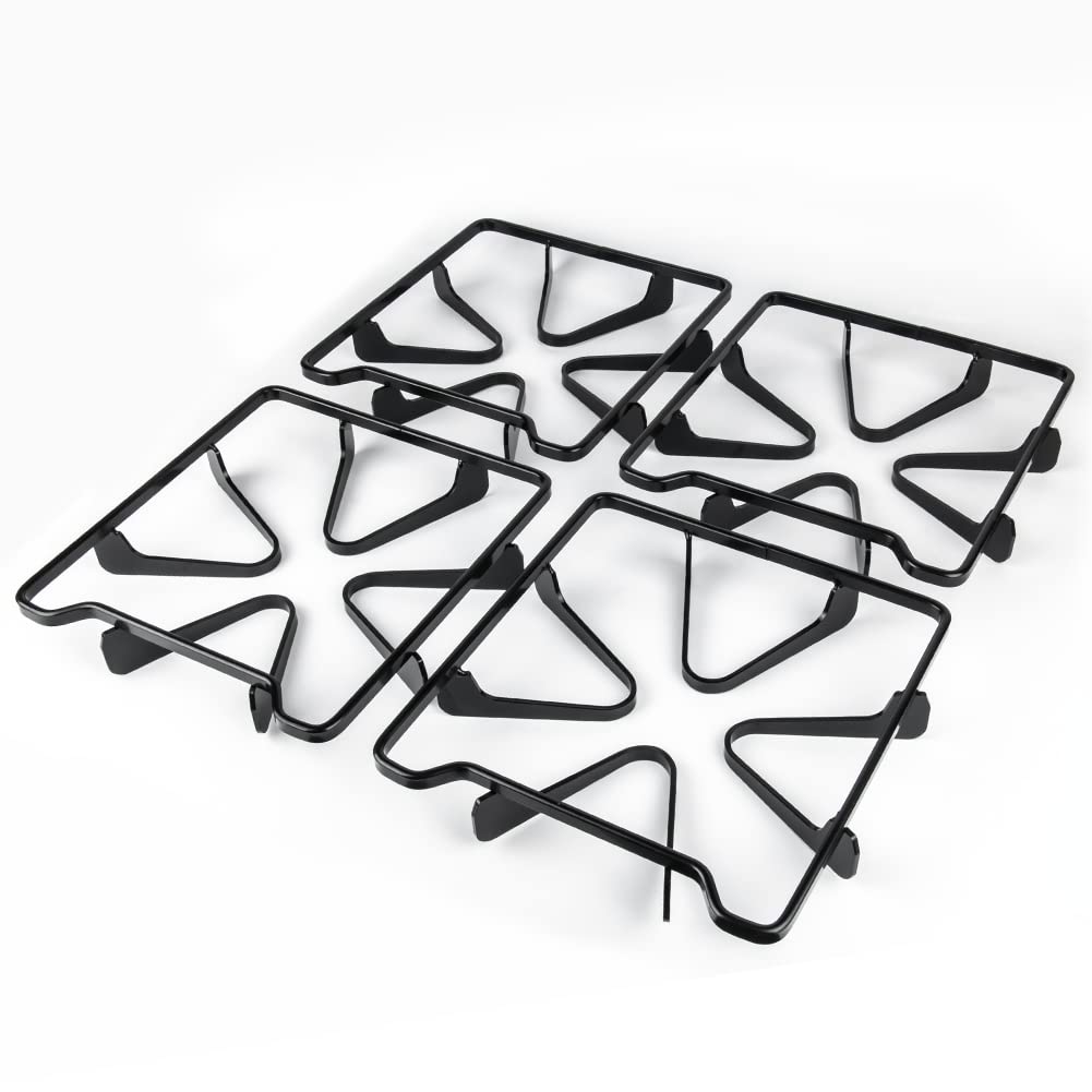 8053458 4 Pack of Gas Range Burner Cooking Grate for Compatible with Whirlpool WPW10268483 W10268483 8053580 AP6018155 PS11751457