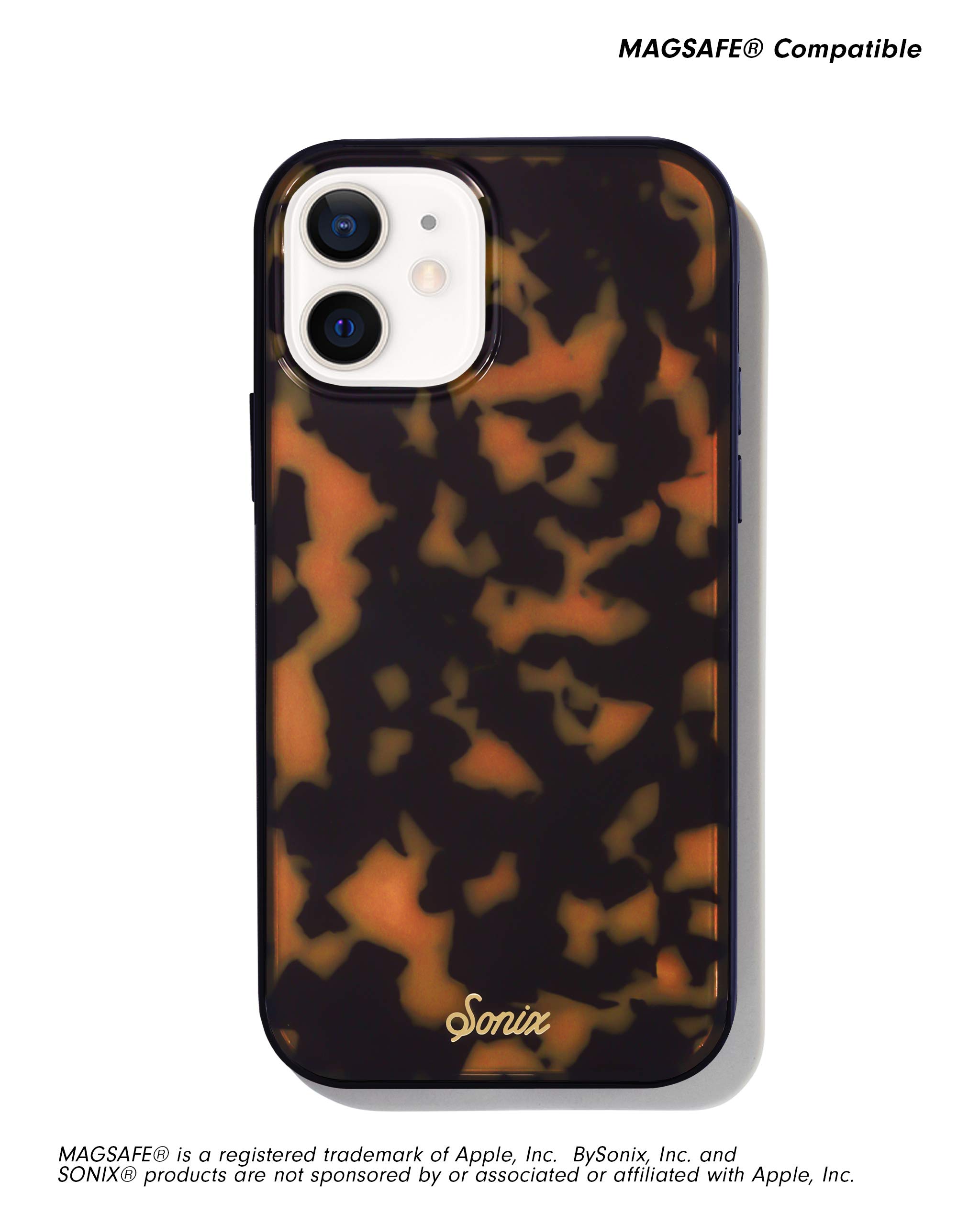 Sonix Brown Tort Case for iPhone 12 Mini with Built in Self-Aligning Compatibility with MagSafe® Charging [10ft Drop Tested] Protective Tortoise Shell Leopard Case for Apple iPhone 12 Mini