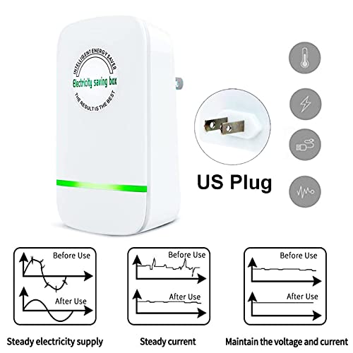 Power Saver Pro - Electric Power Saver Device - Electricity Energy Saving Box - Intelligent Household Power Saving Device Balance Current Source Stabilizes The Voltage Supply for Home Office Factory