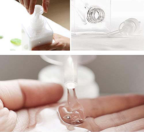 Pump Bottle, Refillable Plastic Empty Lotion Soap Dispenser Liquid Container for Bathroom Shampoo and Body Wash, 22oz/650ml Clear 2 Pack
