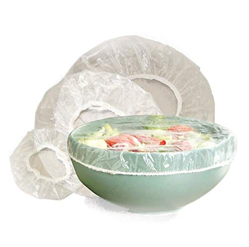Stretchable, Reusable, Plastic Bowl Covers. Ideal For Storage, Picnics, Transportation, and Entertaining, Pack of 50