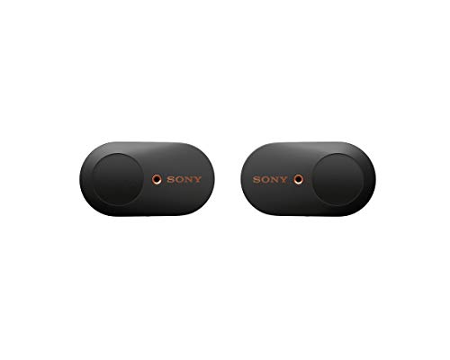 Sony WF-1000XM3 Truly Wireless Noise Cancelling Headphones with Mic, up to 32 Hours Battery Life, Stable Bluetooth Connection, Wearing Detection with Alexa Built-in - Black