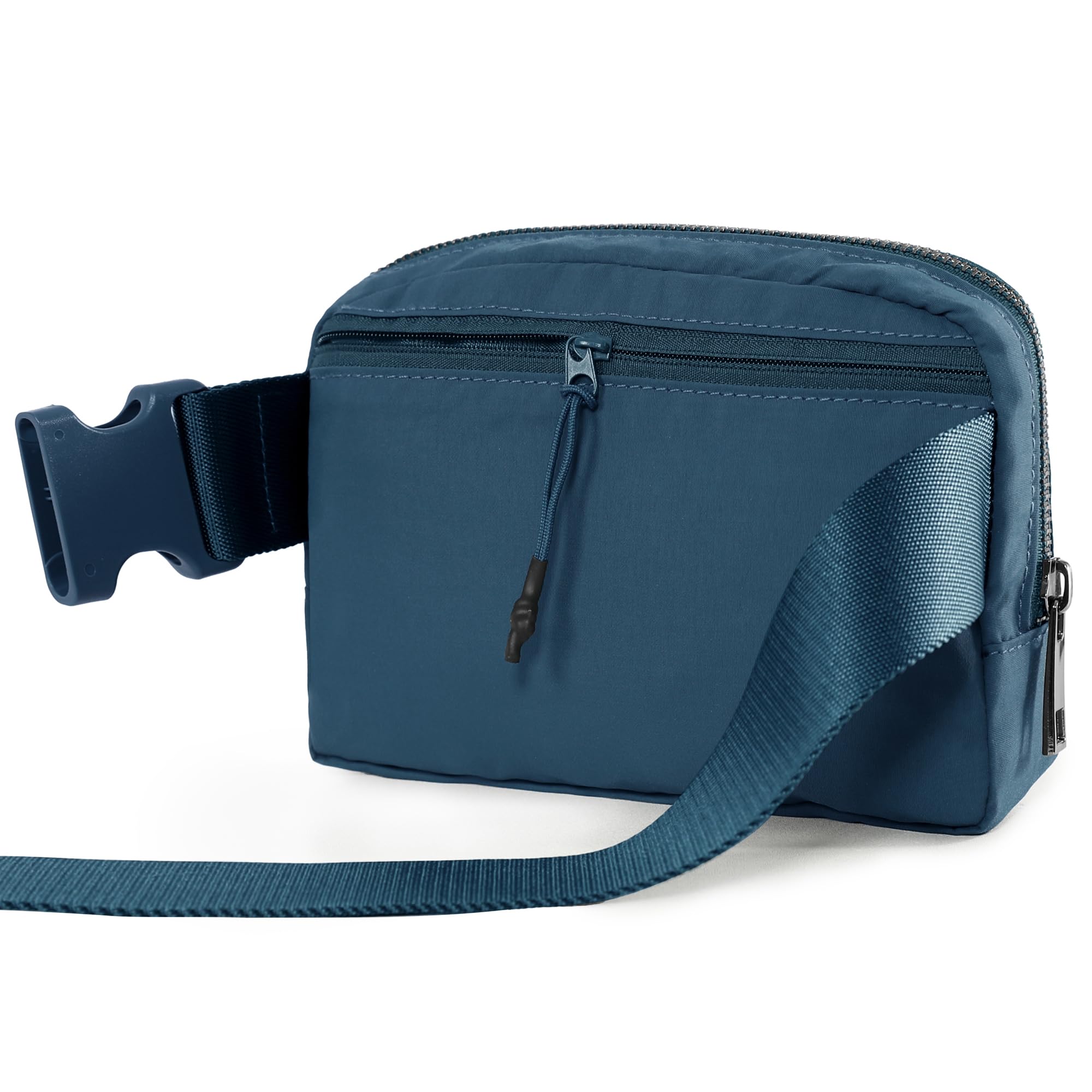 ODODOS Unisex Mini Belt Bag with Adjustable Strap Small Fanny Pack for Workout Running Traveling Hiking, Navy Blue