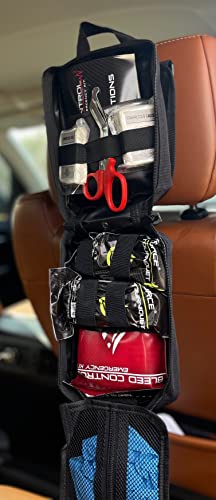 SMD Trauma Kit Feat: 3 Tourniquets 3 Bandages 3 Gauze 3 Emergency Blankets Shears Gloves Easy Instruction Card