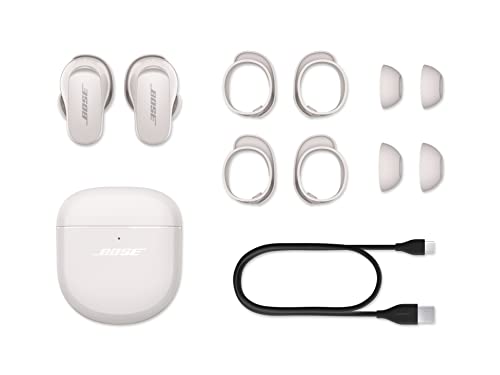 NEW Bose QuietComfort Earbuds II, Wireless, Bluetooth, World’s Best Noise Cancelling In-Ear Headphones with Personalized Noise Cancellation & Sound, Soapstone