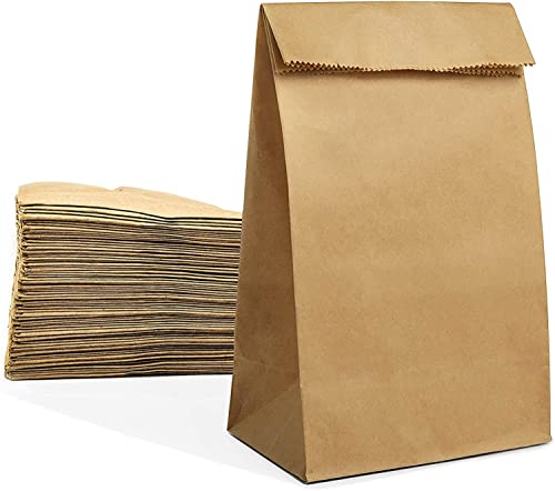 Paper Lunch Bags Brown Paper Lunch Bags Brown Paper Bags Bulk for Small Business (30 PIECE-4LB)