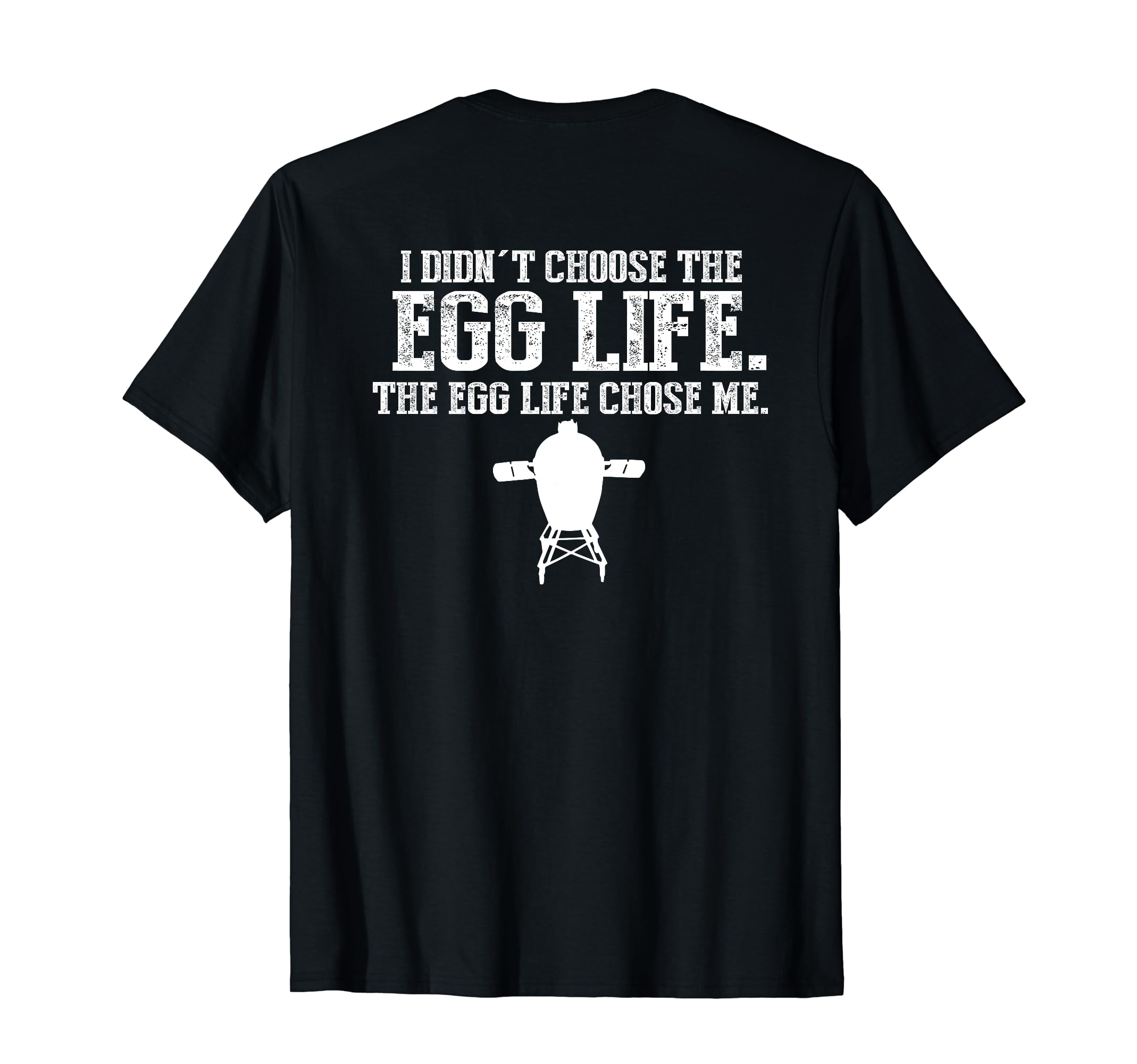 Funny BBQ Big Egg Smoker Accessories T Shirts Back Printed T-Shirt