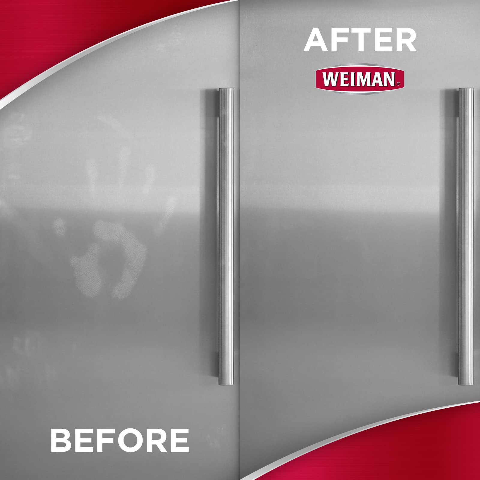 Weiman Disinfecting Stovetop Cleaner & Stainless Steel Cleaner - 22 Ounce - Daily Appliance Kitchen Cleaning Kit