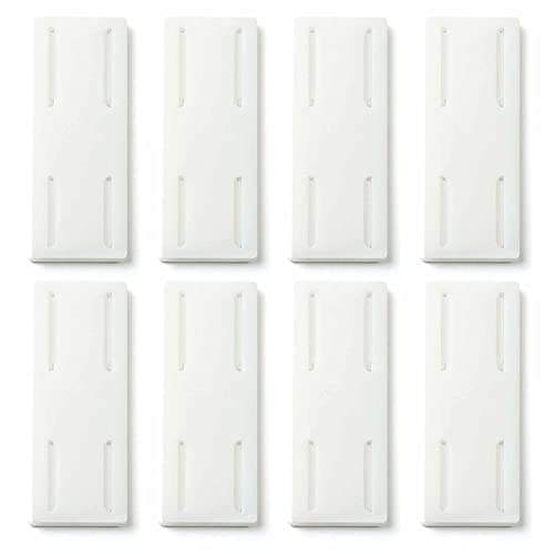 Adhesive Punch-Free Socket Holder - 2023 New Self-Adhesive Desktop Socket Fixe, Power Strip Holder Wall Mount (8Pcs White)