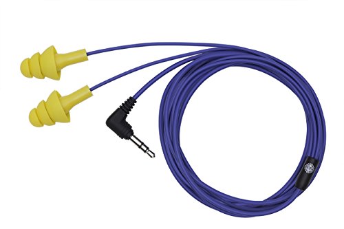 Plugfones Basic Earplug-Earbud Hybrid - Noise Reducing Earphones - Yellow