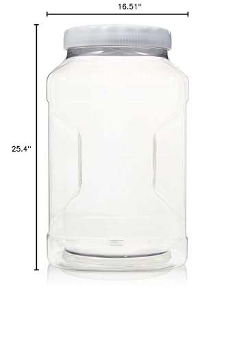 Arrow Home Products 128 oz Stackable Stor Keeper Airtight Storage Containers with Lids, 1 Pack - USA Made, BPA-Free Multipurpose Square Plastic Containers with Pinch Grip Handles to Store Dry Goods
