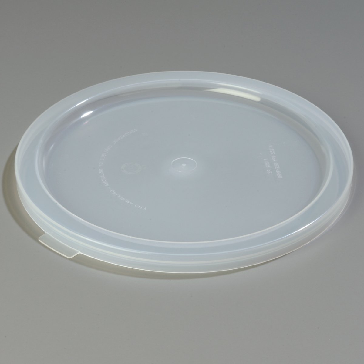 Carlisle FoodService Products Bain Marie Food Storage Container Lid for Kitchens, Restaurants, Catering, Plastic, 12 To 22 Quarts, Clear, (Pack of 6)