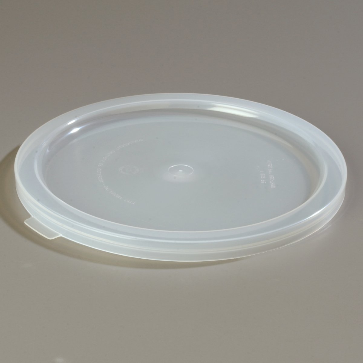 Carlisle FoodService Products Bain Marie Food Storage Container Lid for Kitchens, Restaurants, Catering, Plastic, 12 To 22 Quarts, Clear, (Pack of 6)