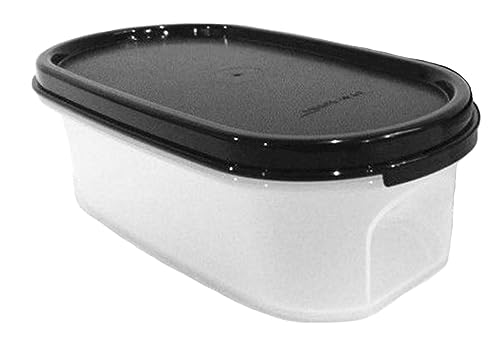 Tupperware Modular Mates Oval #1 (2 cup size) with Black Seal